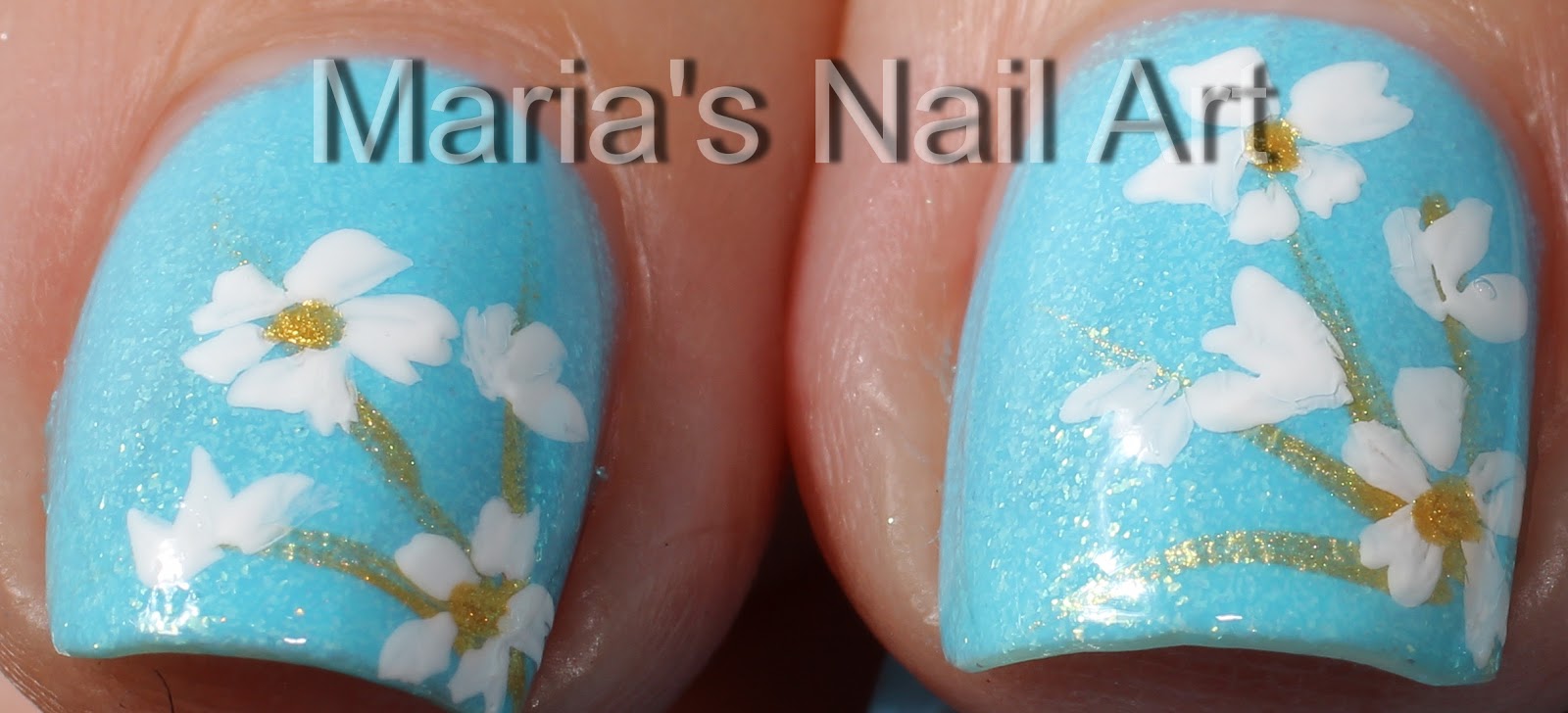 Marias Nail Art and Polish Blog: Whimsy flowers - three colors - Artsy ...
