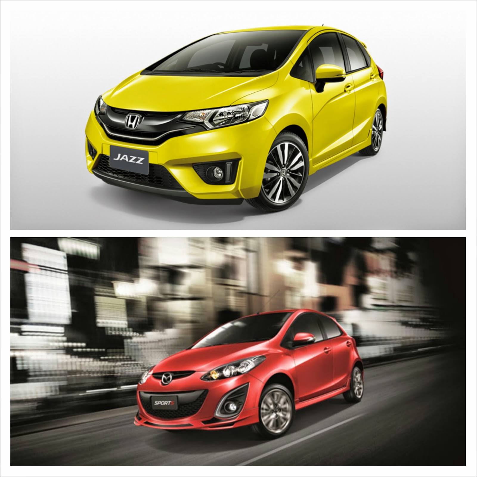 Car News Update: เปรียบเทียบมวยคู่เดือด ตอนที่ 17 : Honda Jazz 2014 VS ...