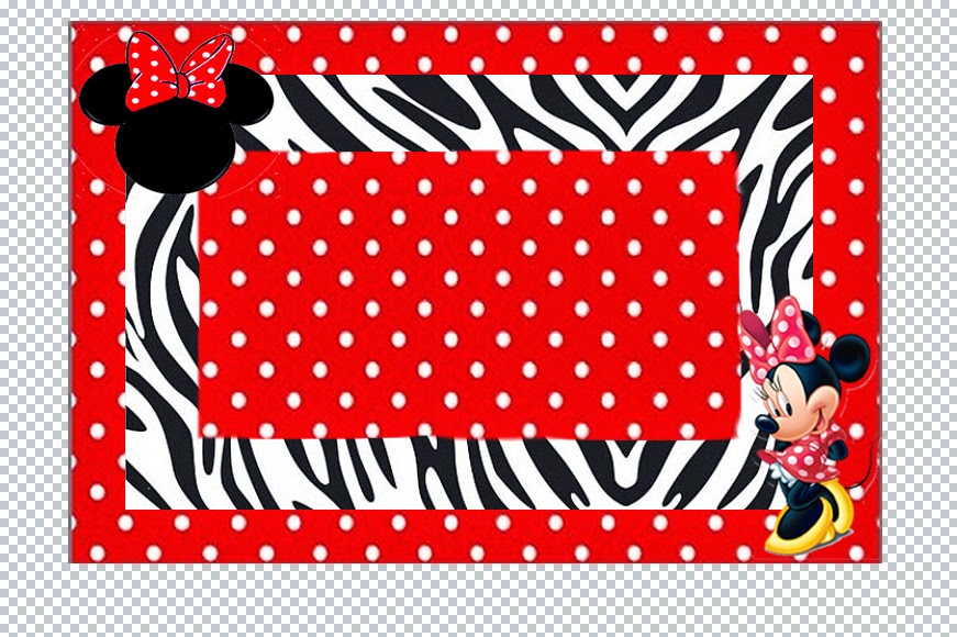 Zebra Minnie Mouse Clipart