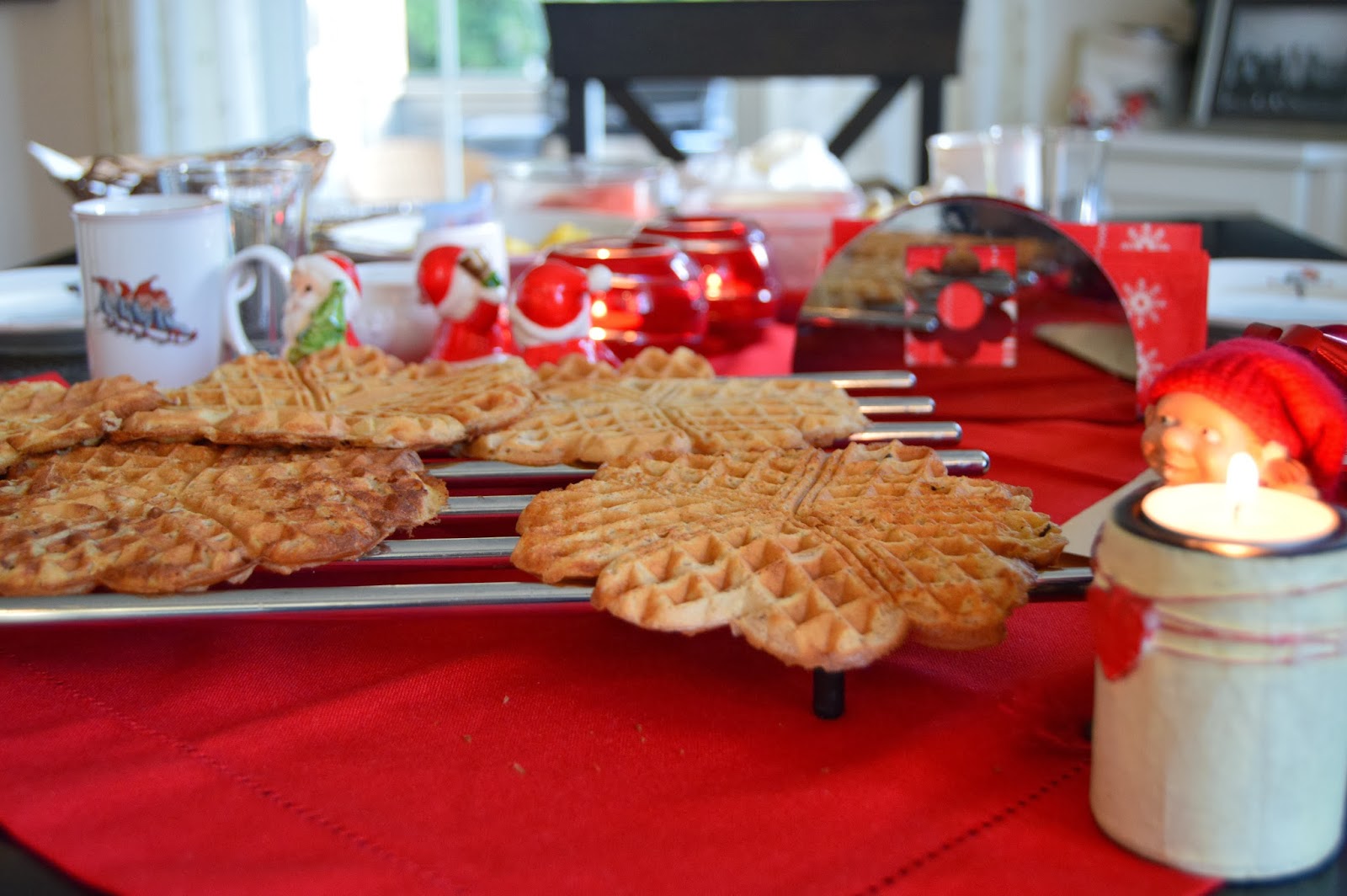 Heitmat: Vafler til julebrunsj