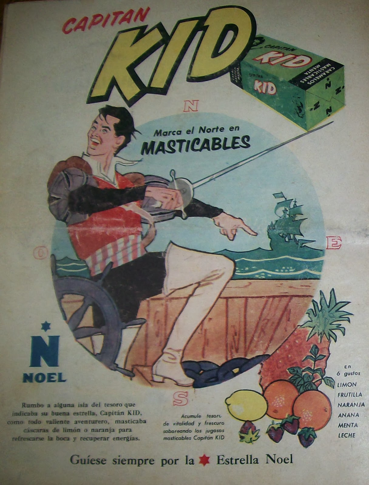 Publicidades de Golosinas Argentinas: Publicidad Caramelos Capitan Kid