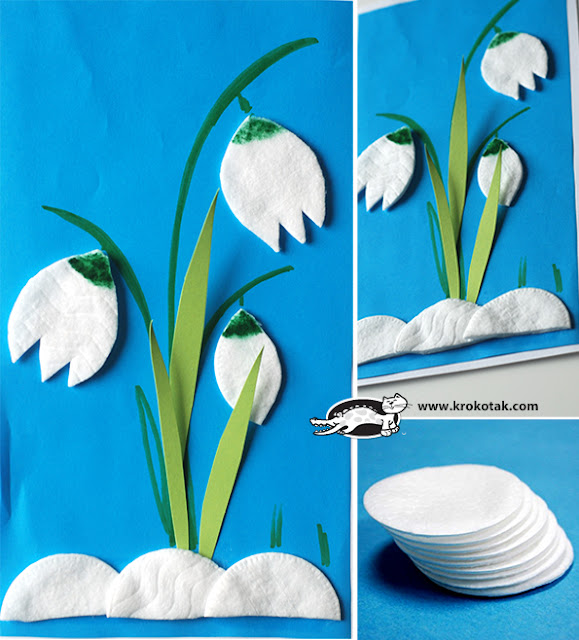 Non-native Mommy: Snowdrop craft with our new native nanny