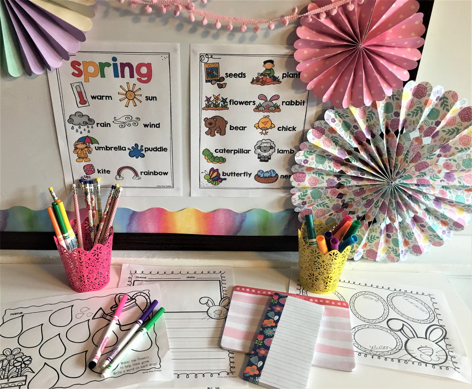 Ideas for Using Word Banks - Polka Dots Please