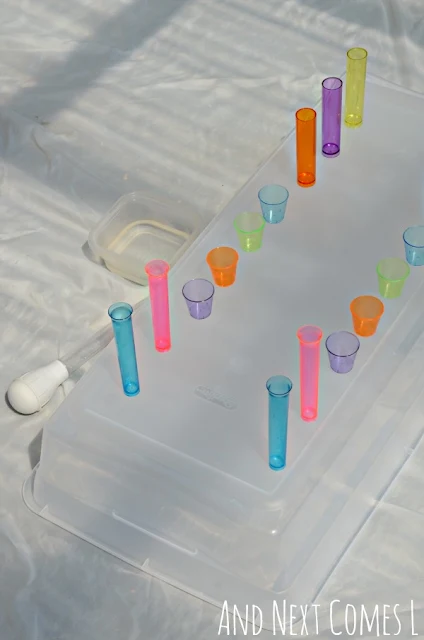 Water Fine Motor Activity for Kids Using Colorful Cups | And Next Comes ...