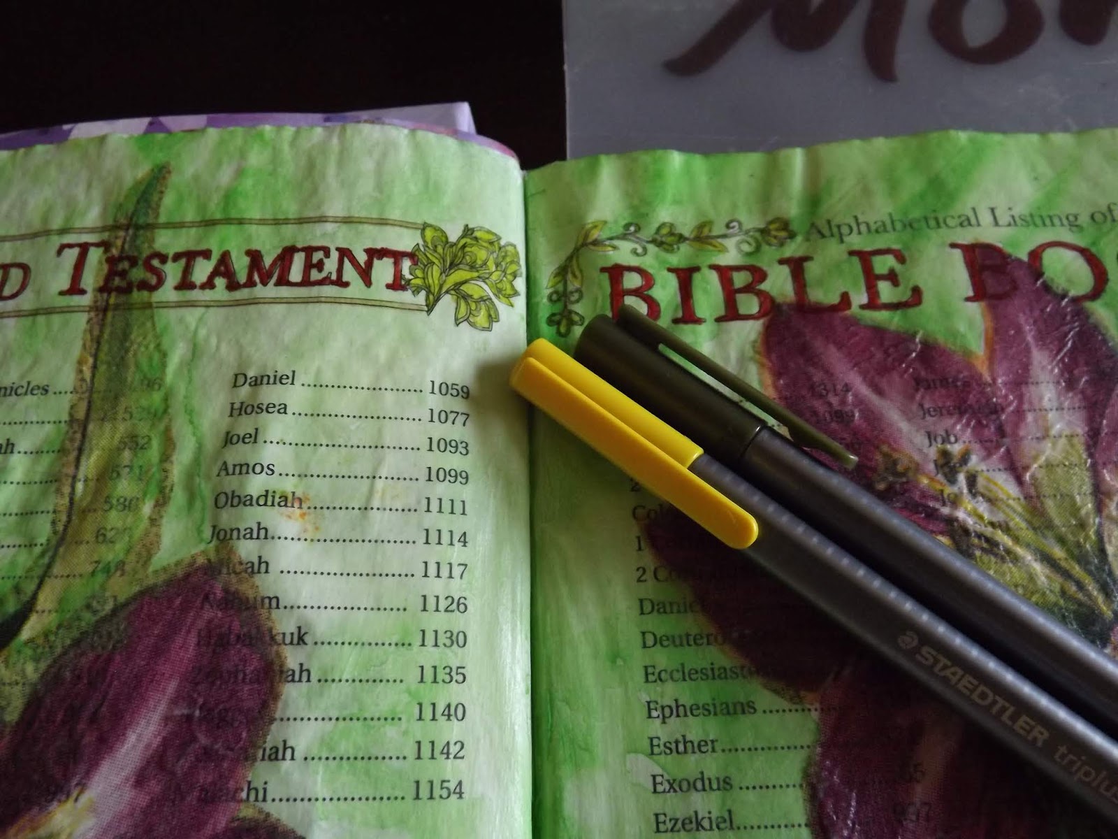 Bybel Legkaart: Bible Journaling - Tables and Lists and Burdens