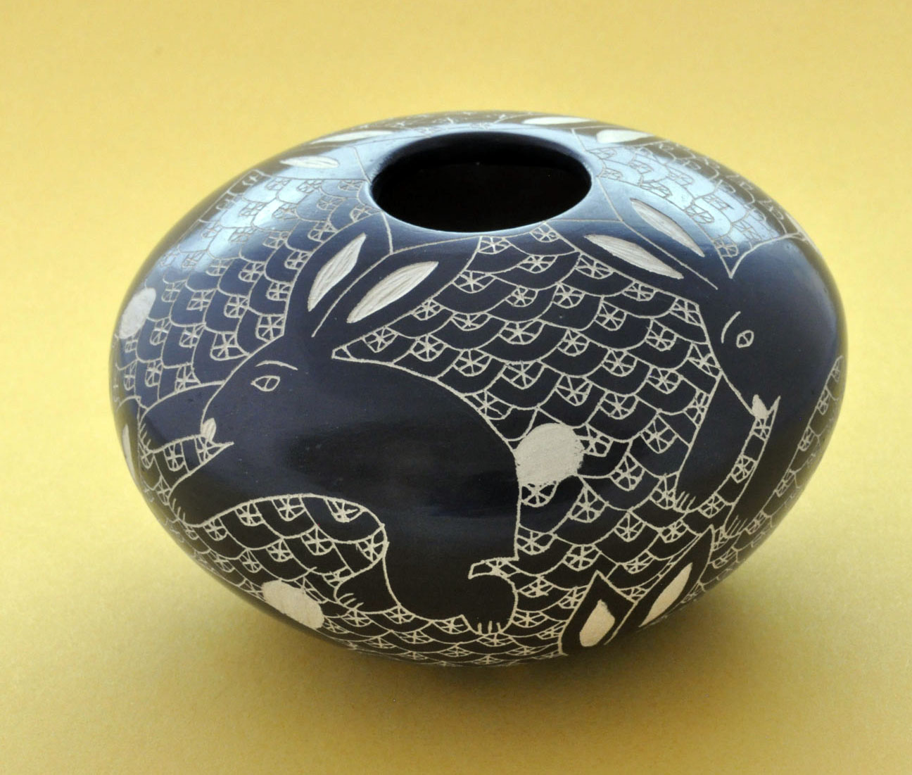 Wilford's Buying Journal: Mata Ortiz Sgraffito Rabbit Seed Pot by Alex ...