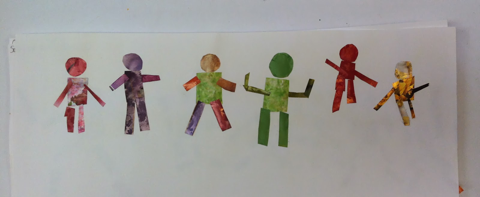 Artists For Kids: Second Grade - Keith Haring Paper Collages Dancing ...