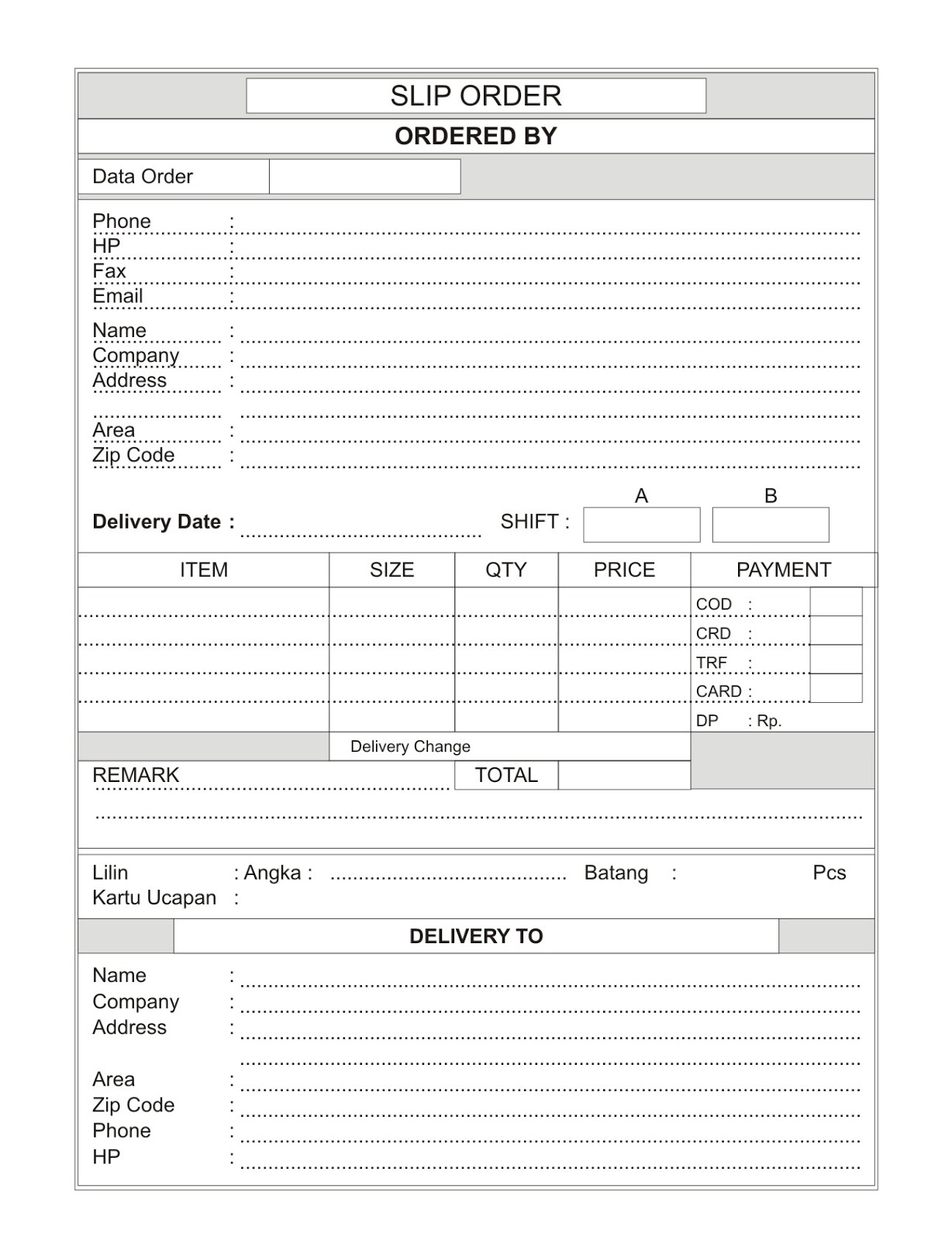 Contoh Nota Bon Kosong | Percetakan di Malang | Cetak murah dan ...