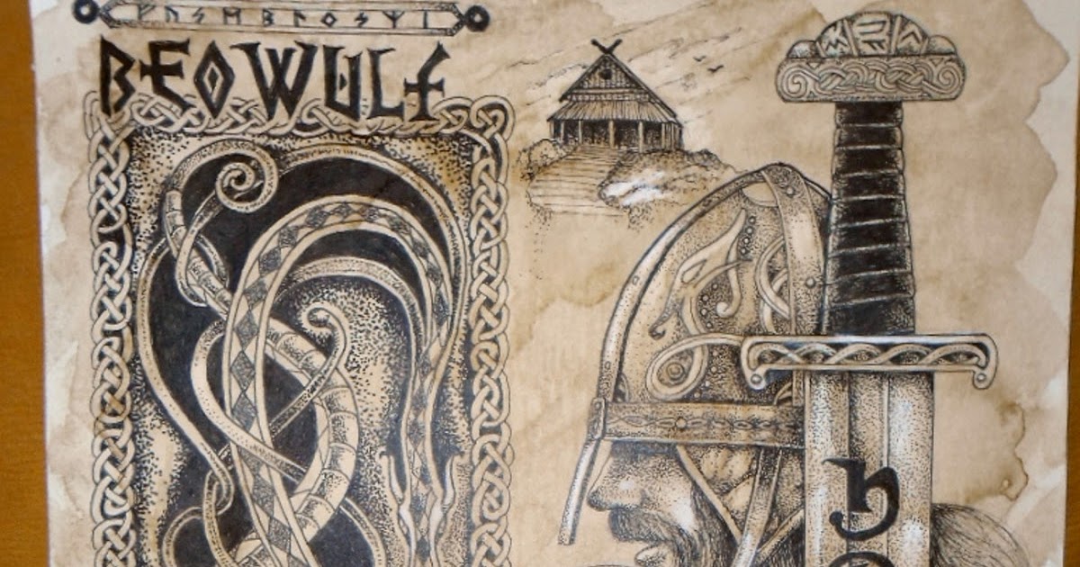 The Oak and the Antler: Beowulf fights the Dragon with Hruting