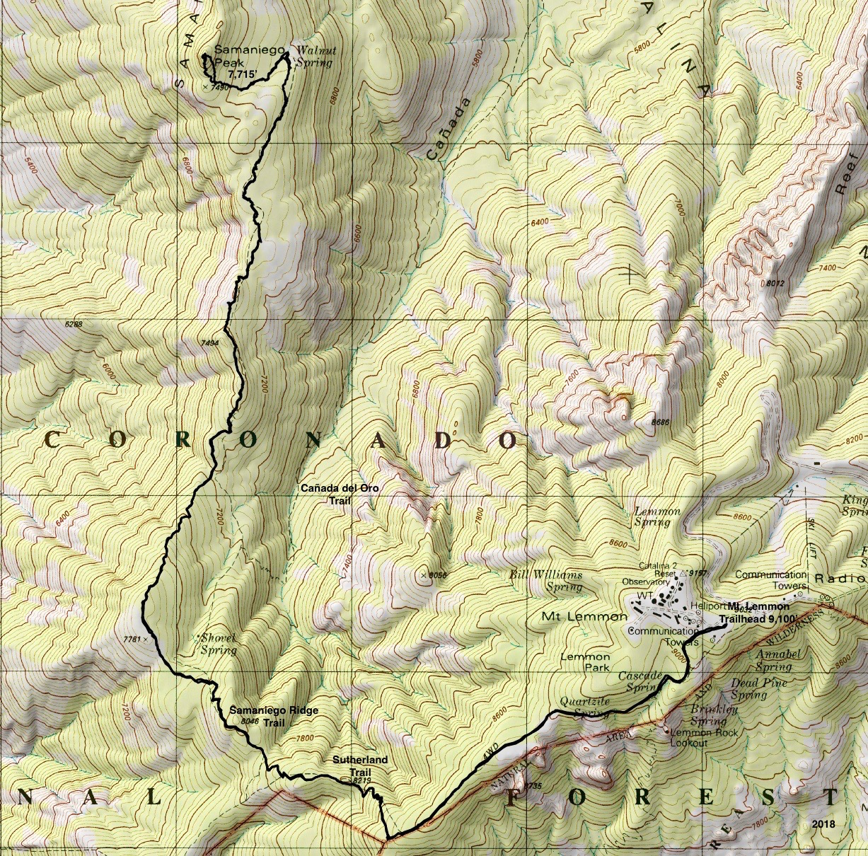 Earthline: The American West: Samaniego Peak, 7,715', Santa Catalina ...