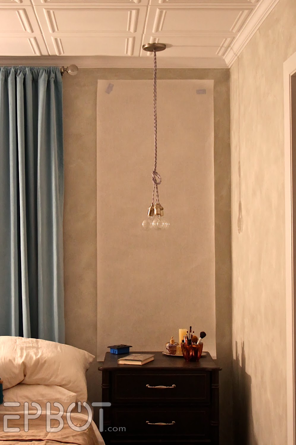 EPBOT: DIY Antiqued Mirror Wall Panels (Or, "Fun With Muriatic Acid!")