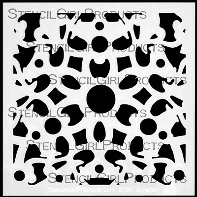 StencilGirl Talk: Tags, Tags, and More Tags with a Stencil