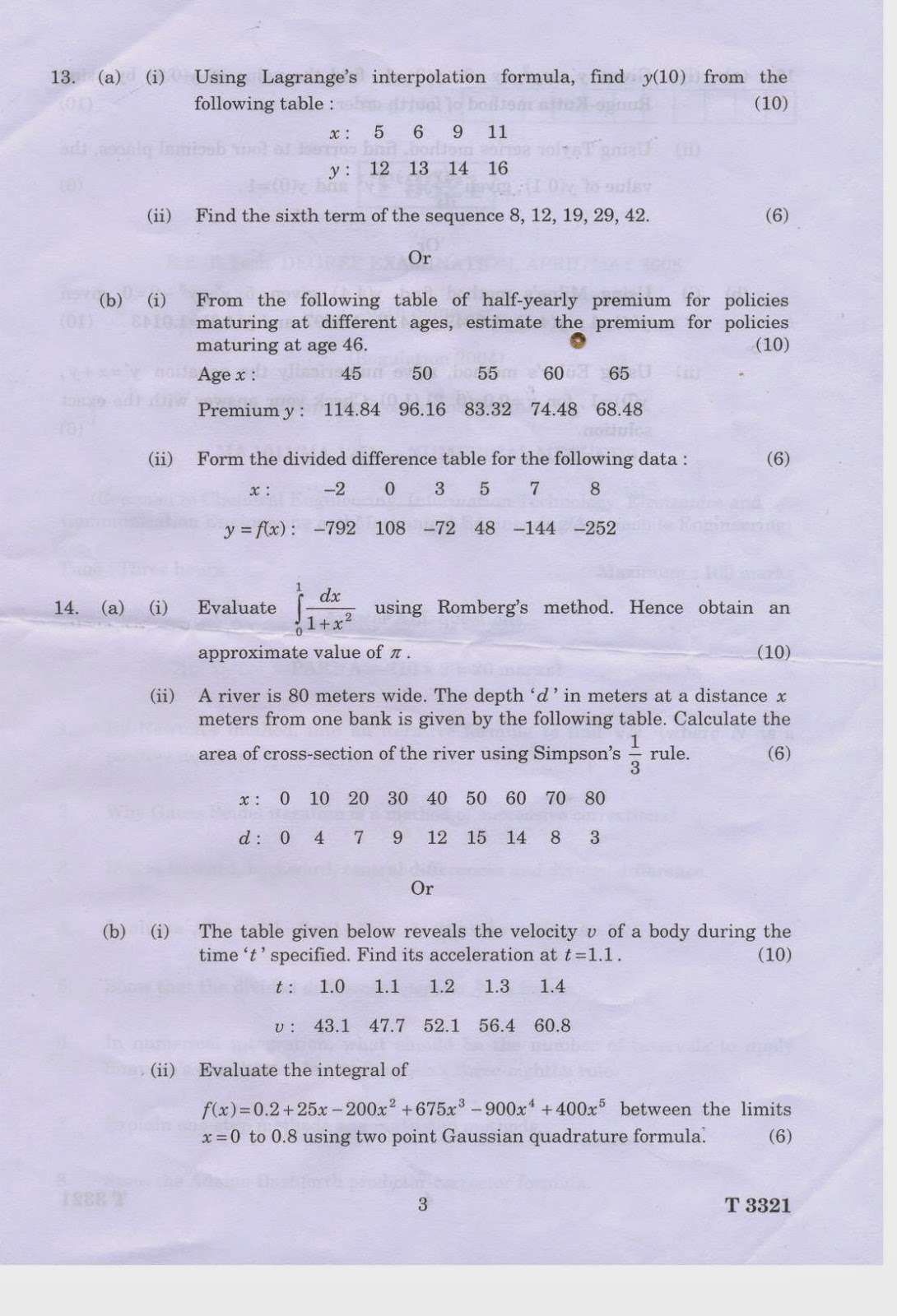 MA1011, MA 1251 Numerical Methods Anna University Sixth Semester 2008 ...