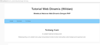 Tutorial Membuat Web Dinamis