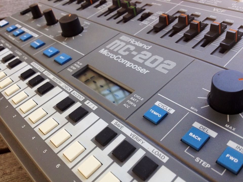 MATRIXSYNTH: Roland MC-202 SN 339500 with Original Box & Data Cassette