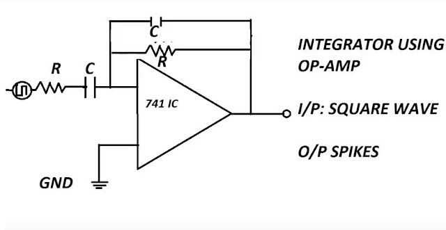 Integrator using op amp lab experiment | Electronics lab tutorials