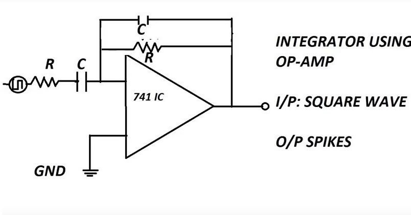 Integrator using op amp lab experiment | Electronics lab tutorials