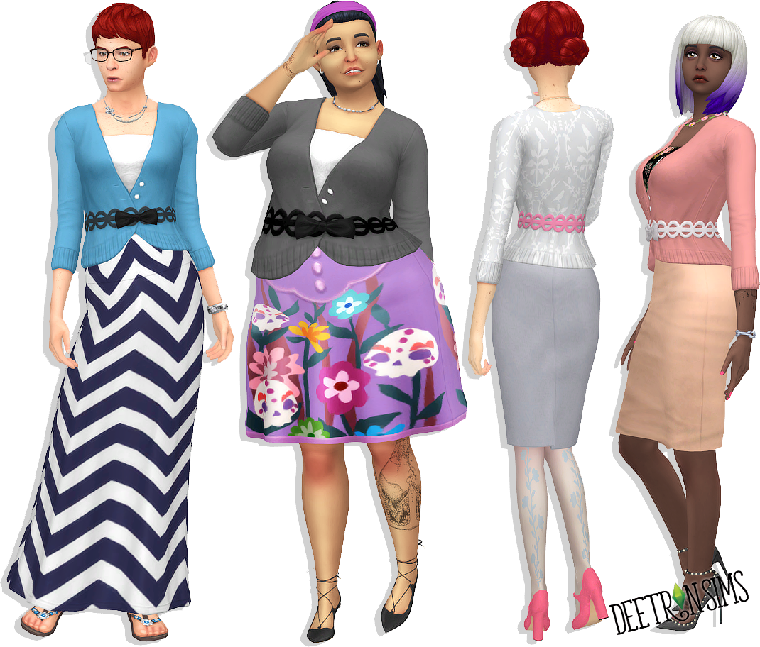 Deetron Sims: Belted Bow Cardi v.2