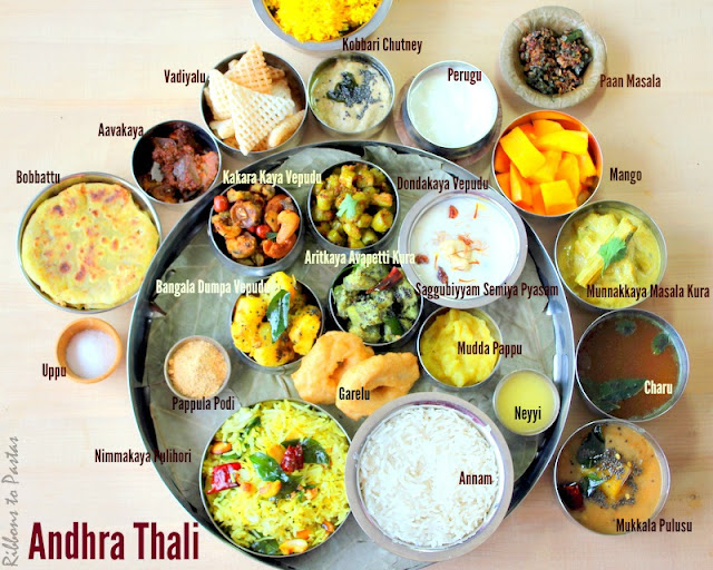 Andhra Thali - Ribbons to Pastas