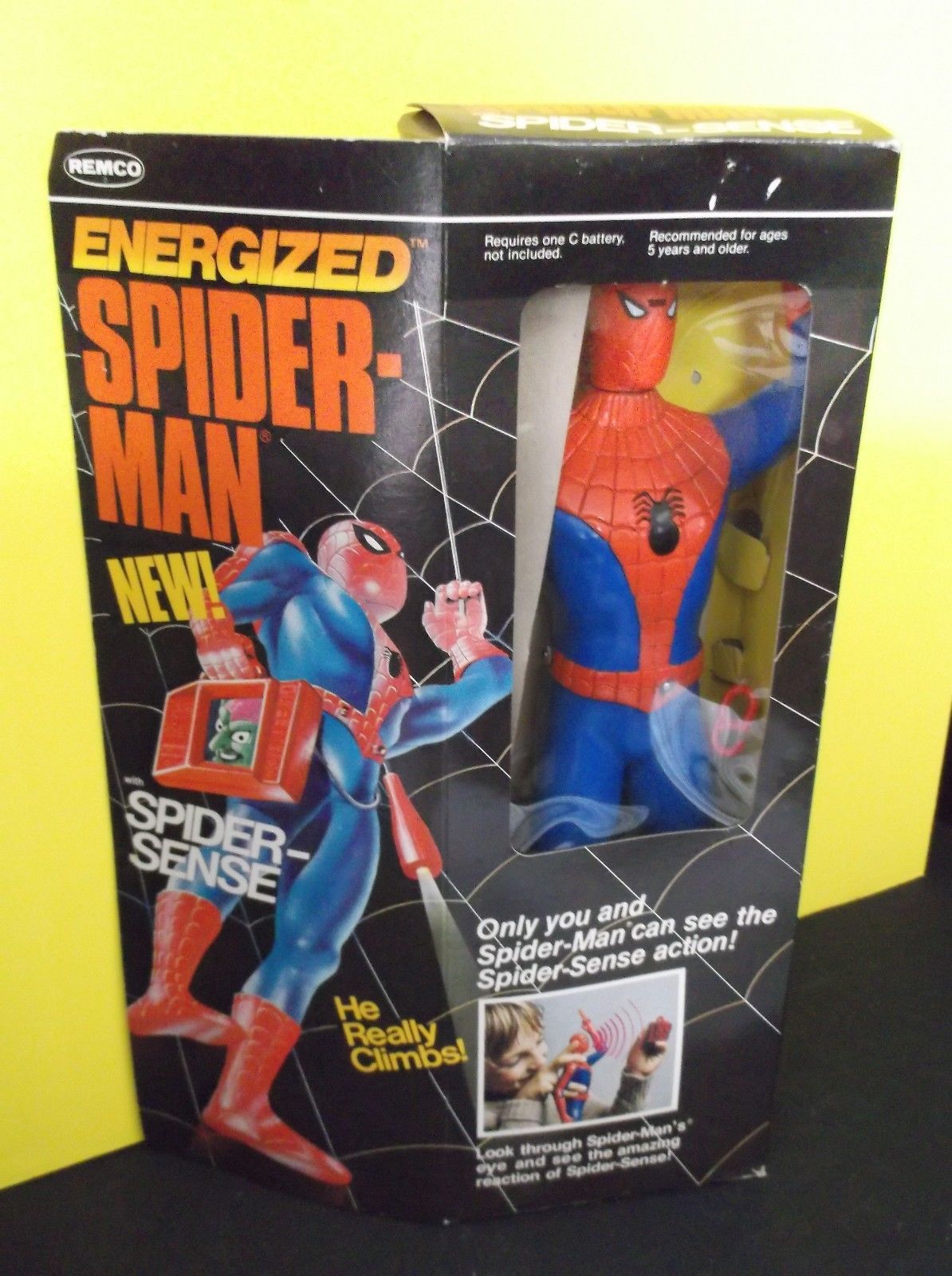 Action Figure Imagery Toy Reviews Remco Toys Energized Spider Man Ad