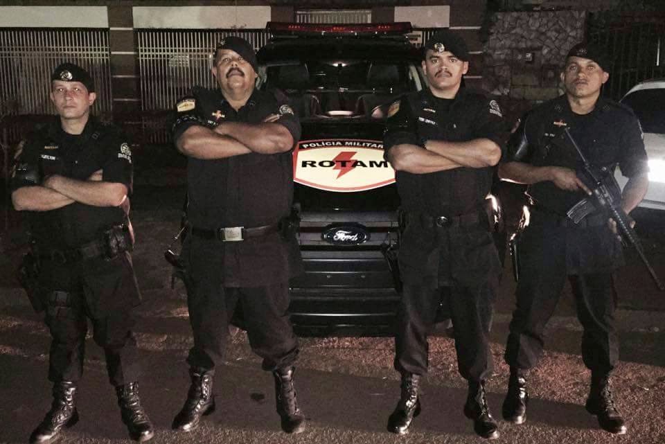 Gestao de Seguranca PMGO: Equipe do ROTAM Comando