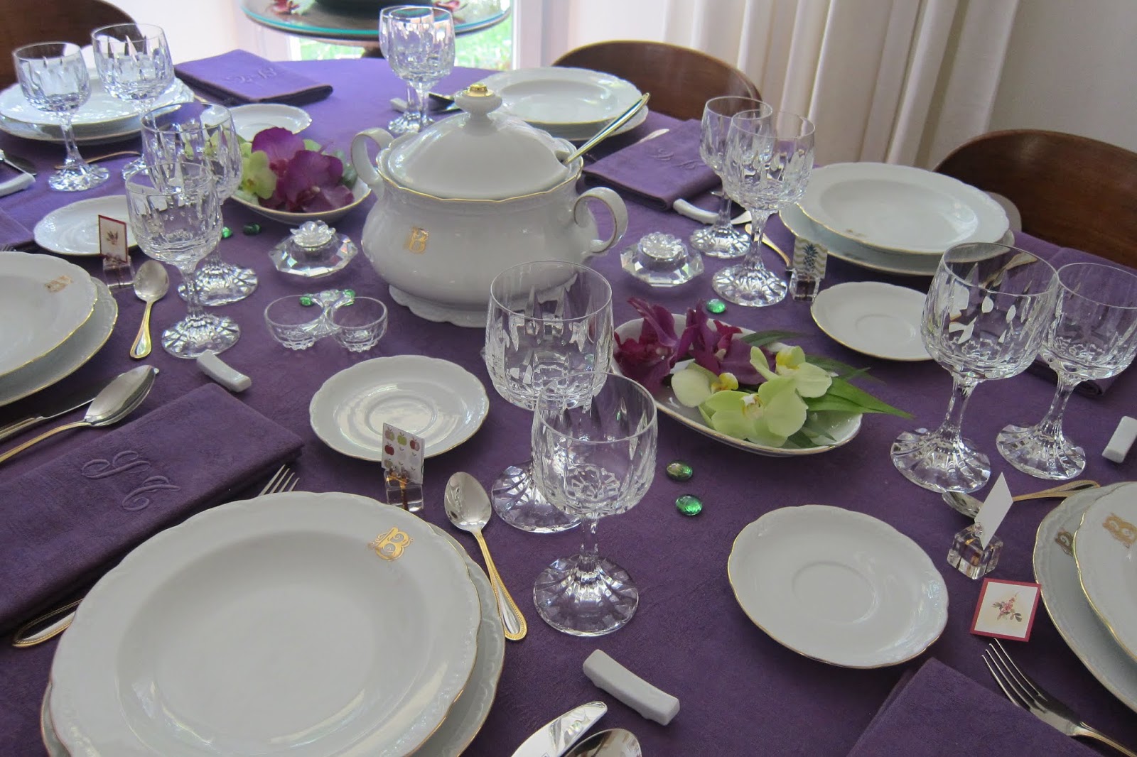 Création Baka Lila: Décoration Table Ultra Violet