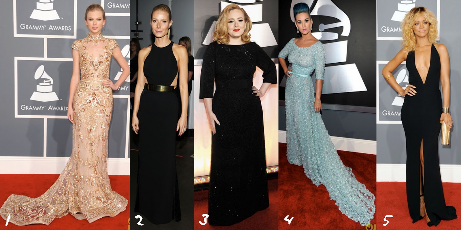 our pink box: os looks do Grammy 2012