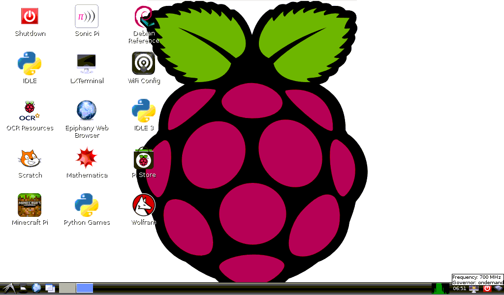 Hello Raspberry Pi Display Cpu Frequency Monitor On Raspberry Pi Task Bar