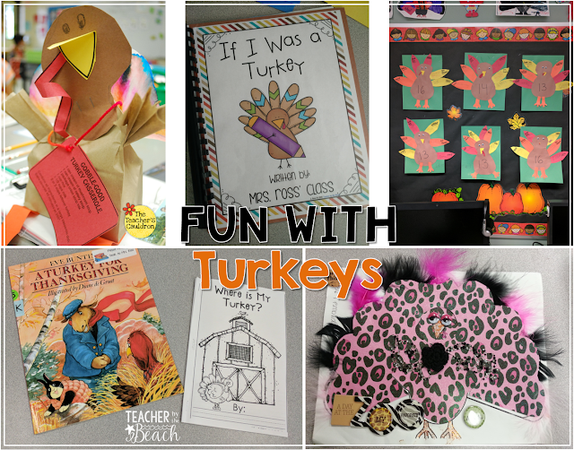 Fun Turkey Activities - freebies included! - Teacher by the Beach