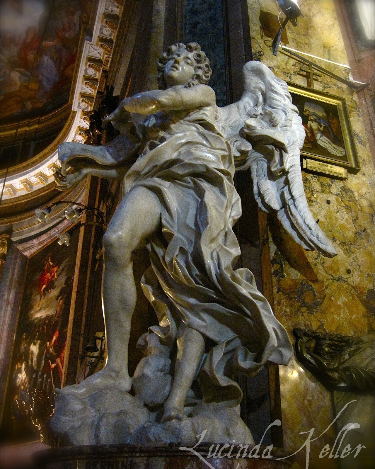 Cobalt Violet: Searching for Angels in Rome ~ Sant' Andrea delle Fratte