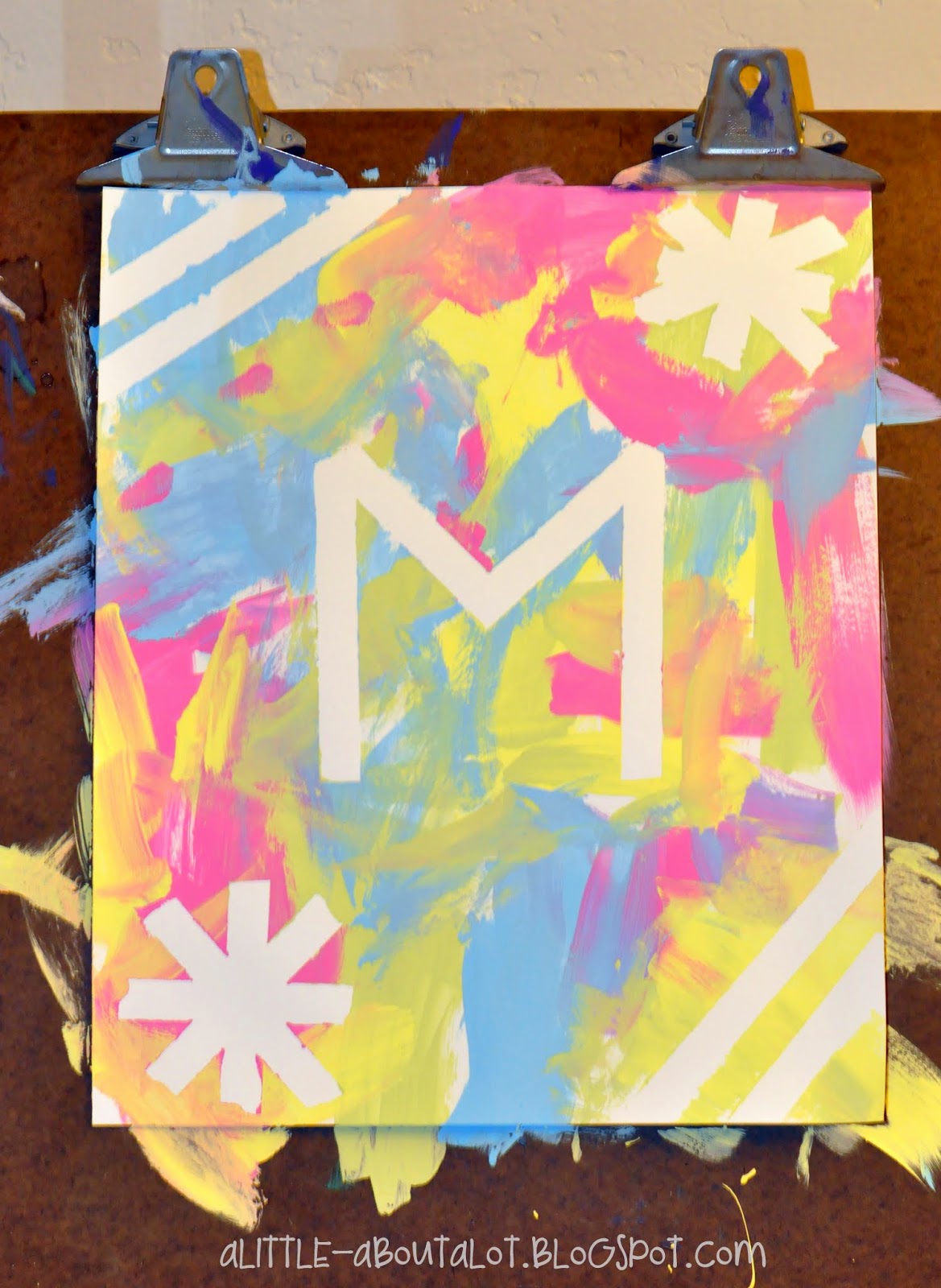 a little about A LOT: Colorful Initial Art