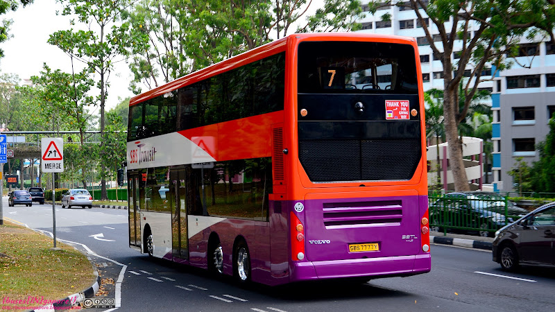 (buses[IN]gapore!): SBS Transit : Volvo B9TL/ Gemilang (SBS7777Y)