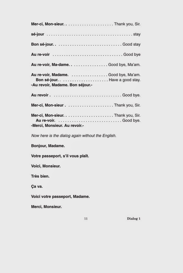 Teacher Martinez RD: French Level 1 - Dialogue 1