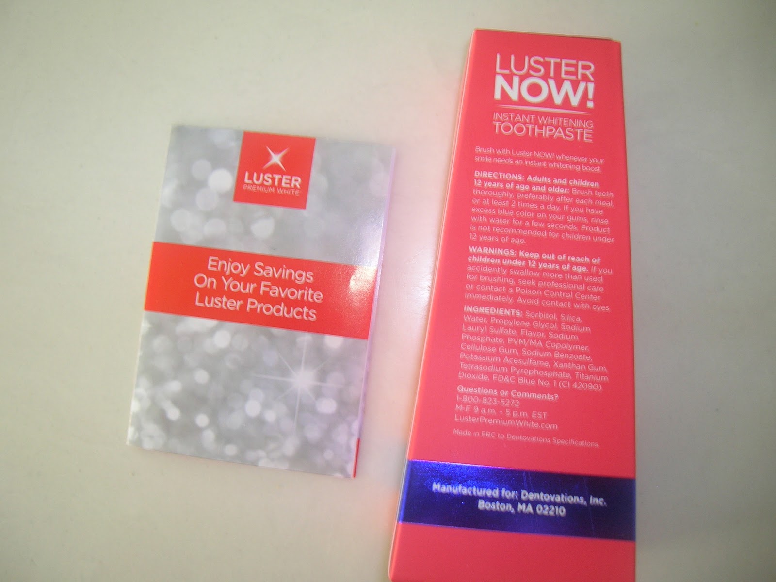 durhamonthecheap: Product Review: Luster NOW! Instant Whitening ...