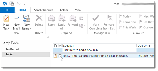 How To Create A Task From Email Messages In Outlook 2013 Computer Tips And Tricks How To Create A Task From Email Messages In Outlook 2013 Computer Tips And Tricks