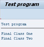 SAP ABAP 4 Tutorial: Final Class cannot have Sub Class