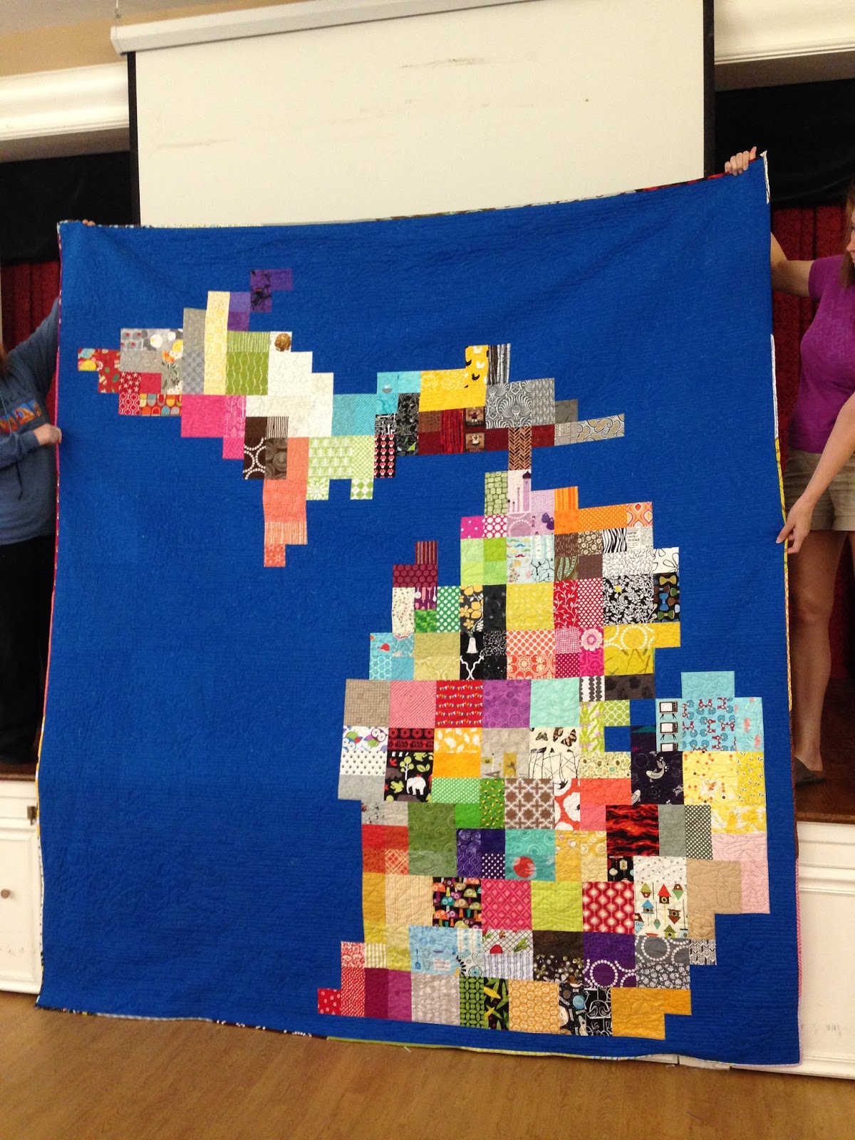 Life Sew Crafty: Pixel Michigan Quilt