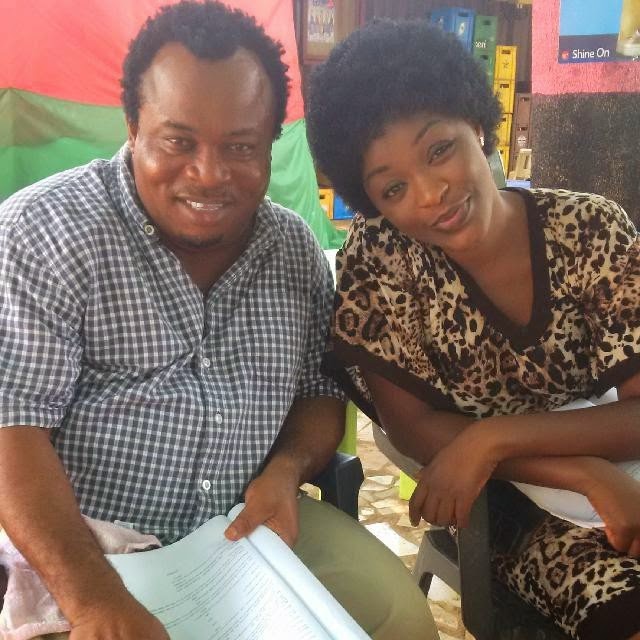 Nollywood by Mindspace: CHACHA EKE ON SET WITH DEDE ONE DAY