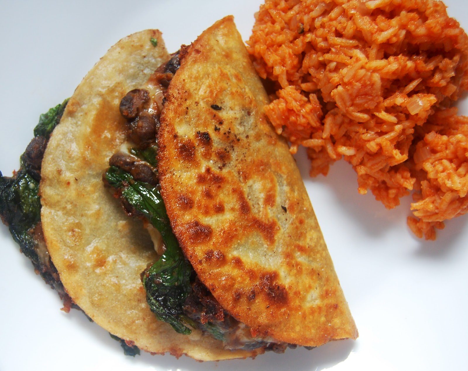 Cassie Craves: Crunchy Black Bean and Spinach Tacos