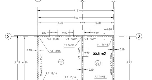 Dibujo Tecnico: PLANTA DE EJES Y NIVELES