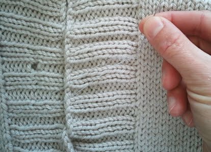 LuluKnits: How to Sew a Button on Knits