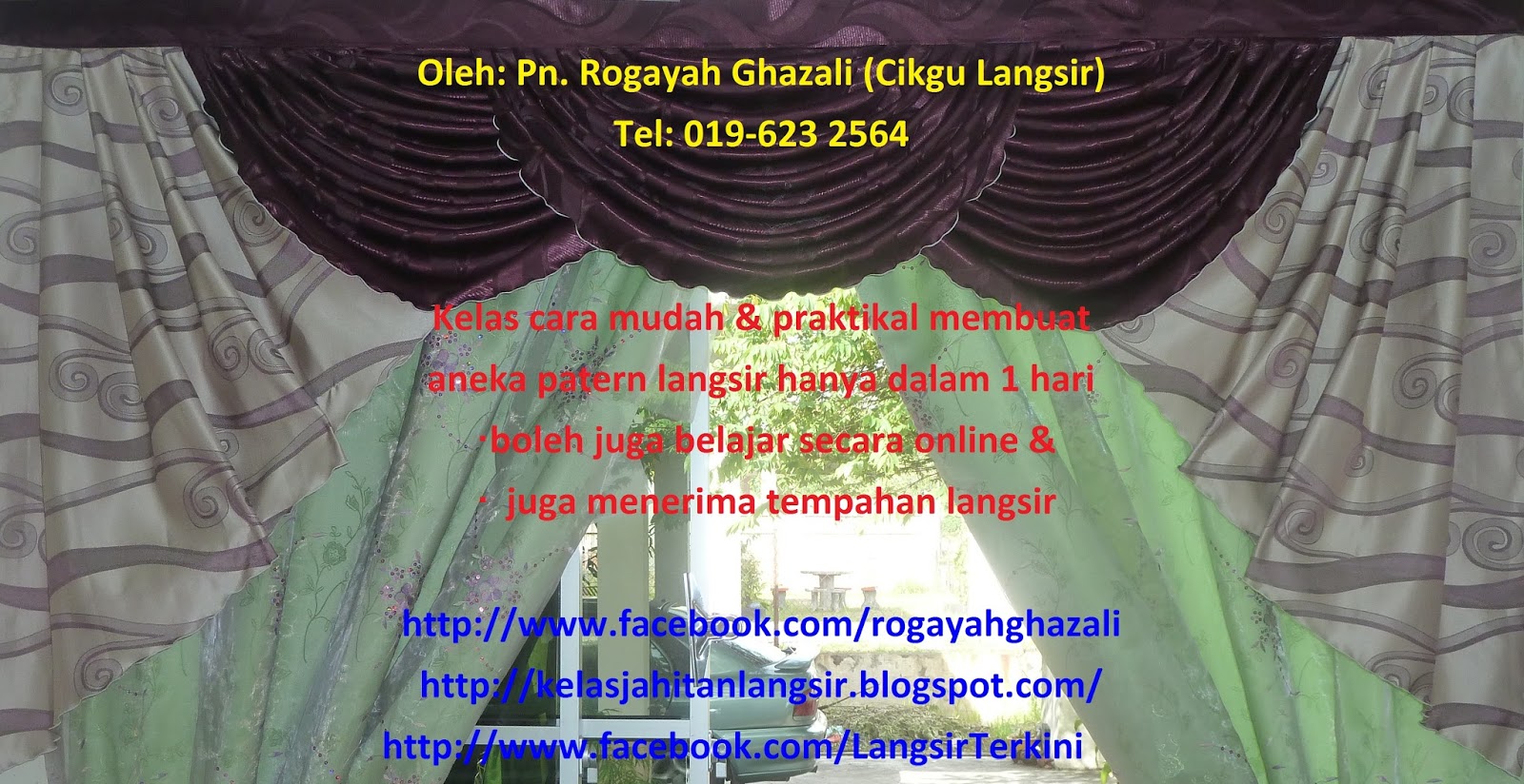 Klik disini utk melihat banyak lagi pattern langsir terkini