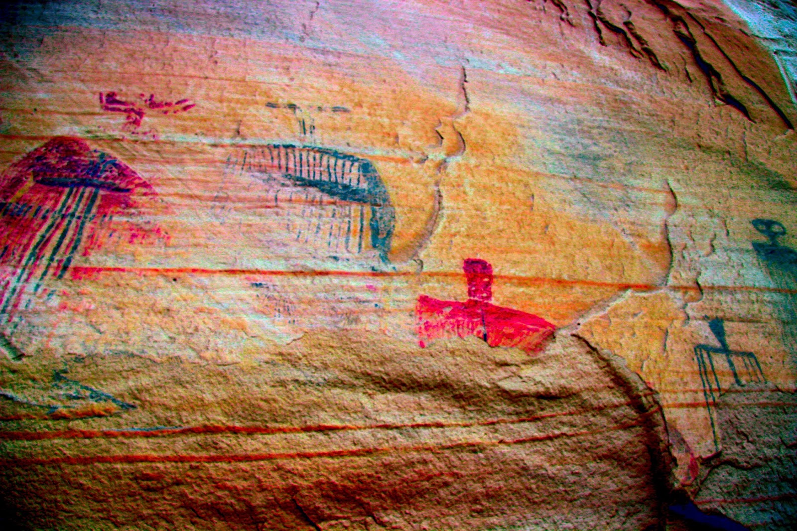 Utah Pictographs, Petroglyphs and Rock Art: Bartlett Site