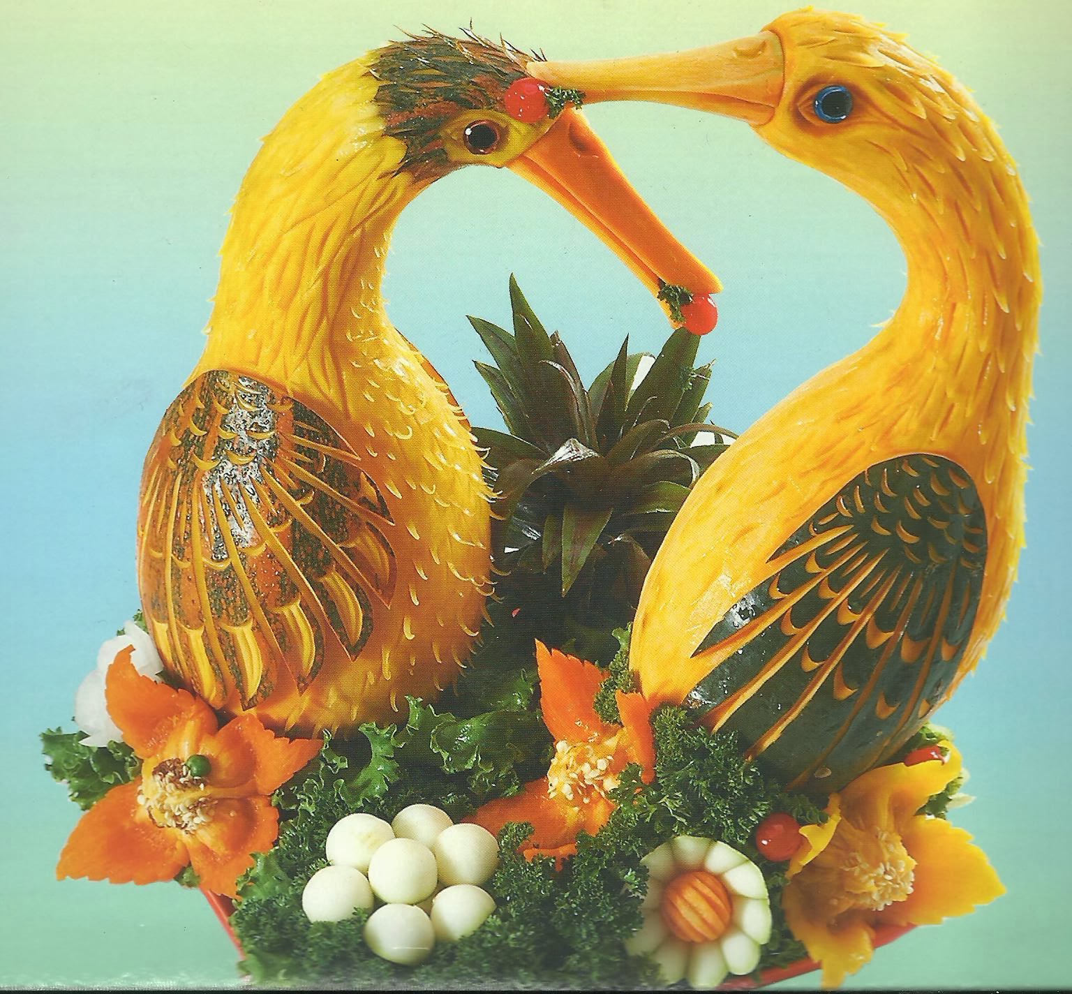 Imagens Videos Esculturas Feitas Com Frutas E Legumes