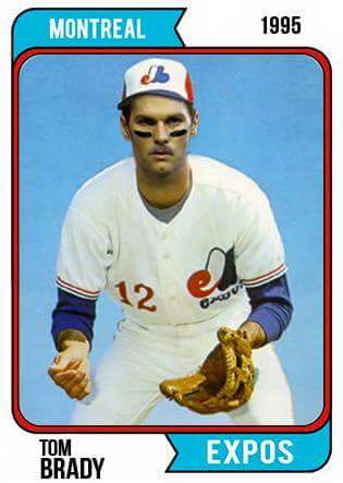 John's Big League Baseball Blog: Baseball Card of the Day...Tom Brady ...