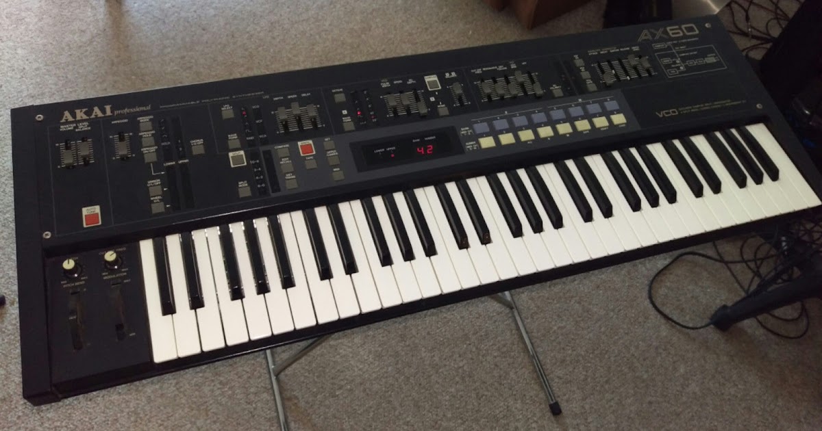 MATRIXSYNTH: Vintage Akai AX60 Programmable Polyphonic VCO Analog Synthesizer Keyboard