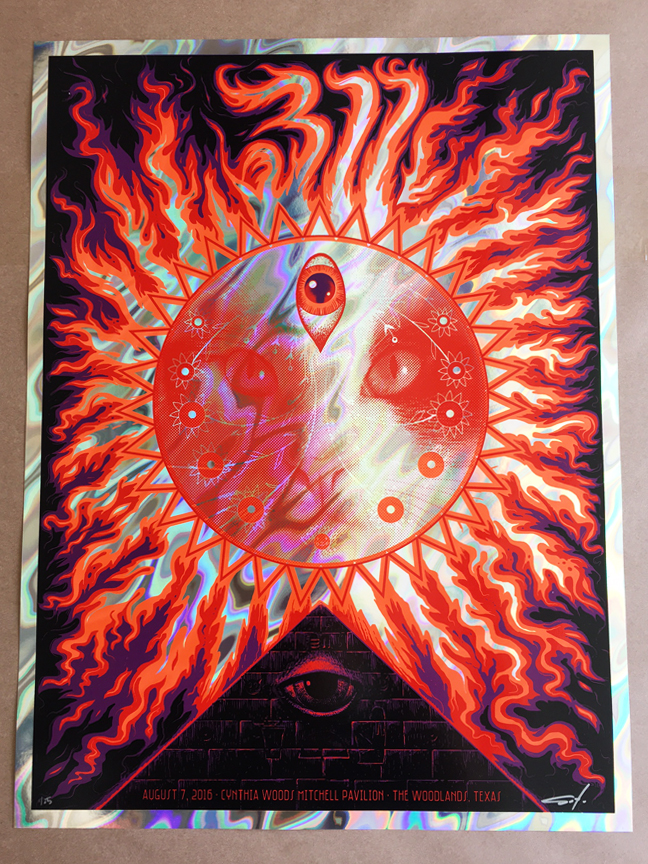 INSIDE THE ROCK POSTER FRAME BLOG: Jeff Soto 311 Houston Poster Artist ...