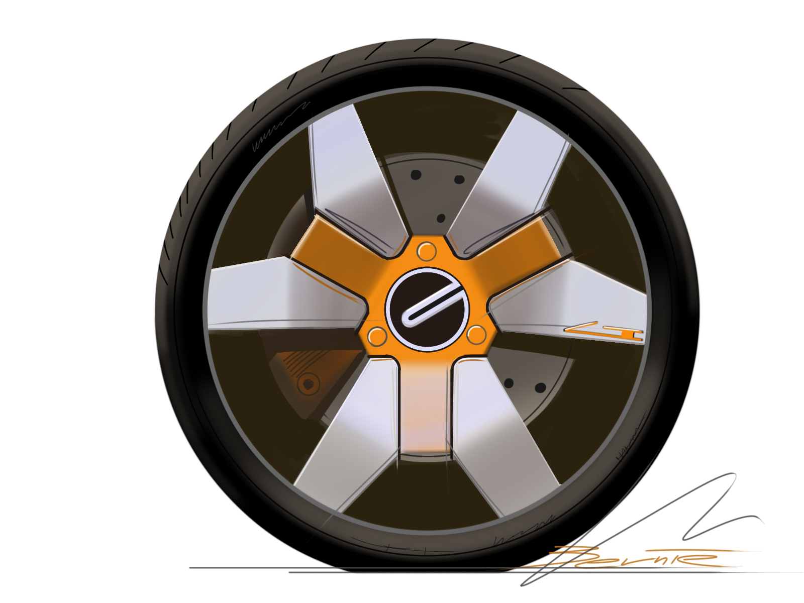 drawon: Wheel concept sketch