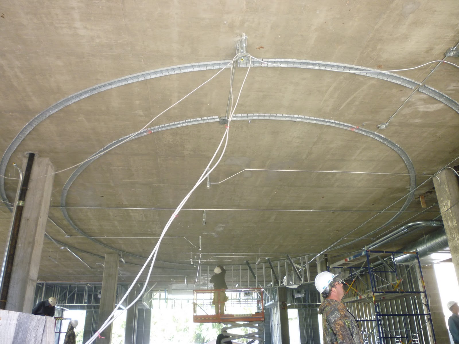 SGA Kimbel Library Expansion: First floor ceilings work