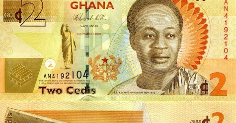 WORLD OF CURRENCY: Ghana 2 Cedis Note